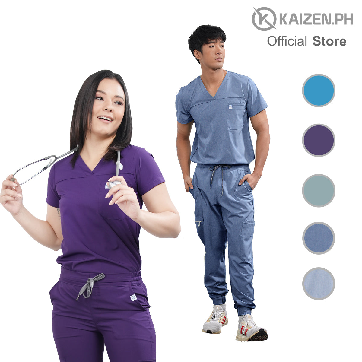 KSS2G-13 Full Chest Stitch Design – Kaizen.PH Healthcare Apparel