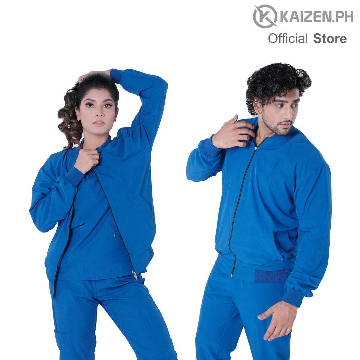 KSSJ-01 Full Zipper Knitted Jacket – Kaizen.PH Healthcare Apparel